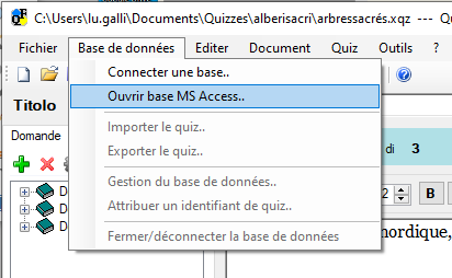 Base de données avec Microsoft Access